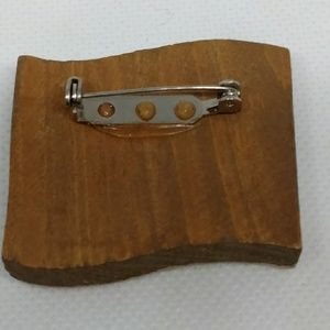 Vintage | Jewelry | Vintage Wood American Flag Brooch | Poshmark